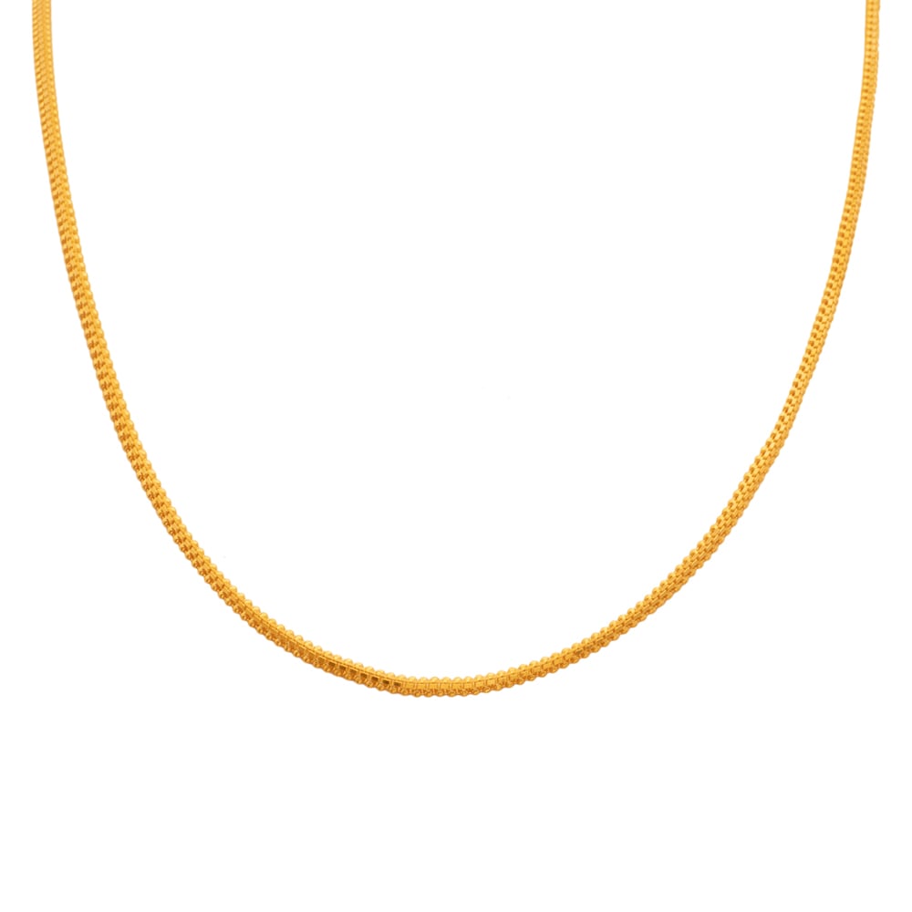 Buy Box Link Gold Chain Necklace at Best Price | Tanishq US