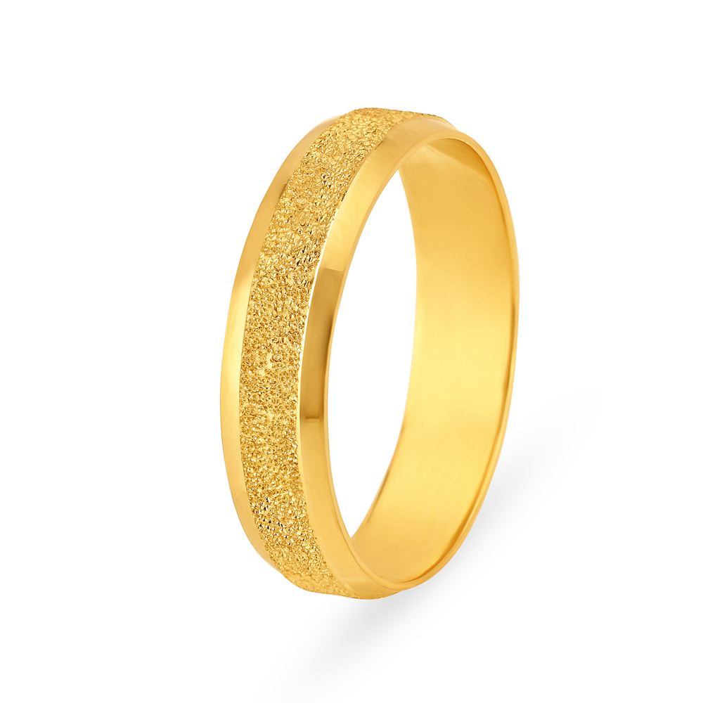 Buy Shimmering Yellow Gold Ribbon Finger Ring at Best Price | Tanishq US