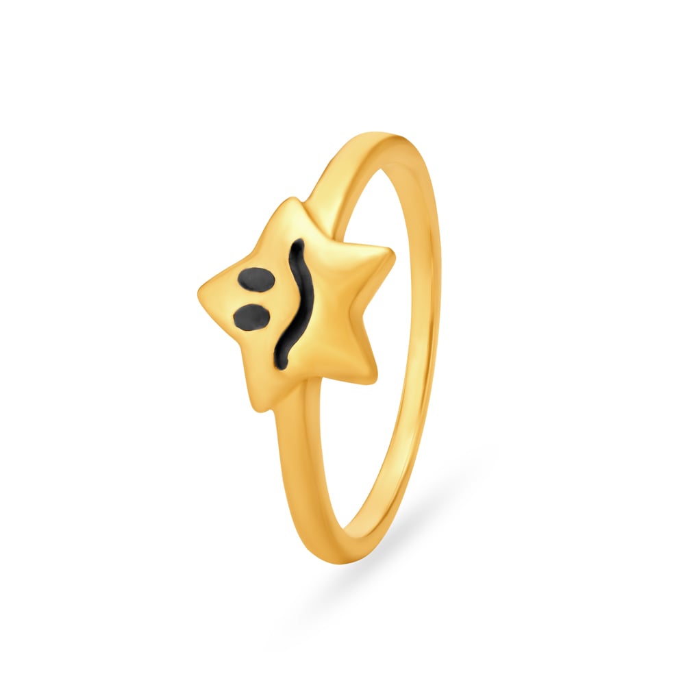 Buy Charming Gold Star Ring for Kids at Best Price | Tanishq US