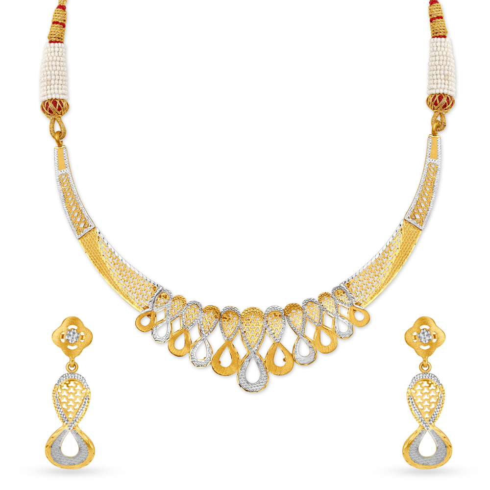 Buy Enchanting Gold Necklace Set at Best Price | Tanishq US