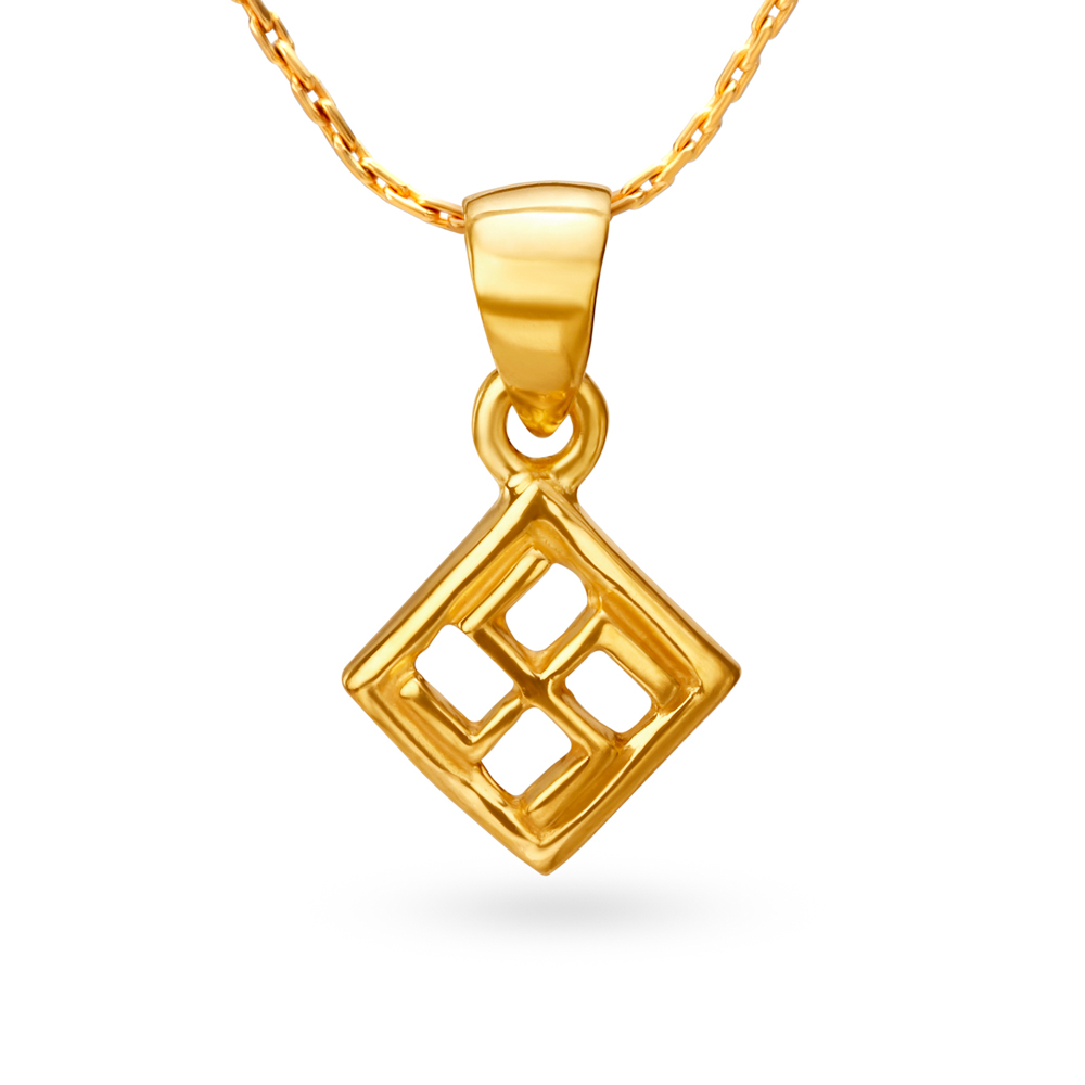 Swastik gold locket store