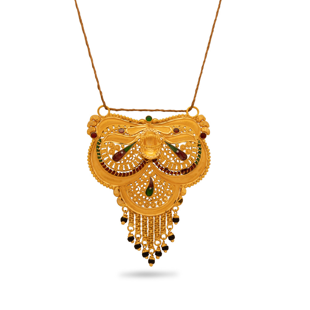Buy Enchanting Gold Celebration Pendant at Best Price | Tanishq US