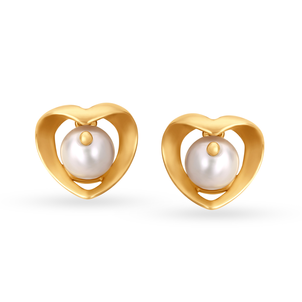 Buy Flowerbud Pearl Stud Earrings at Best Price | Tanishq US