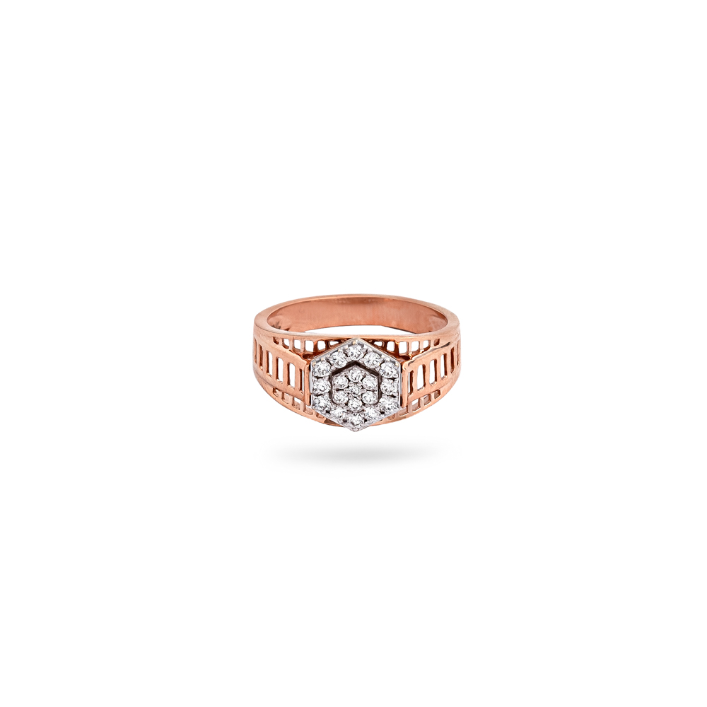 Buy Dazzling Dual Gold Diamond Ring at Best Price | Tanishq US