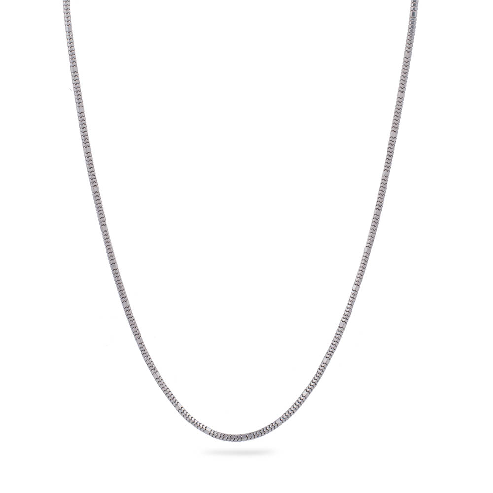 Buy Sleek Shine Platinum Chain at Best Price | Tanishq US