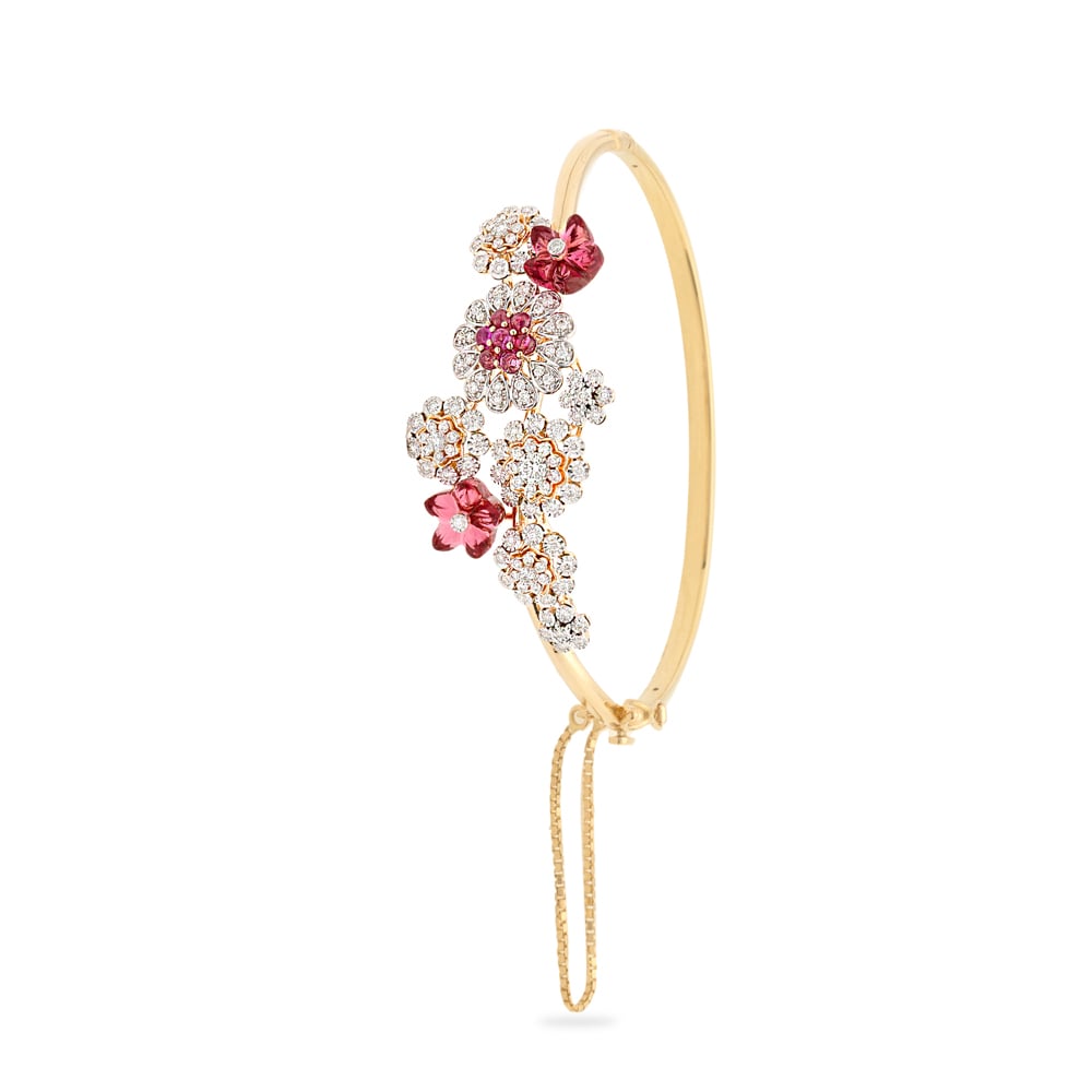 Buy Floral Opulence Bangle at Best Price | Tanishq US