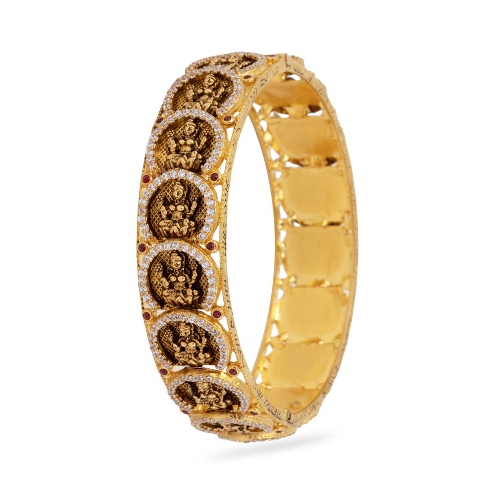 Buy Divine Motif Bangle at Best Price | Tanishq US
