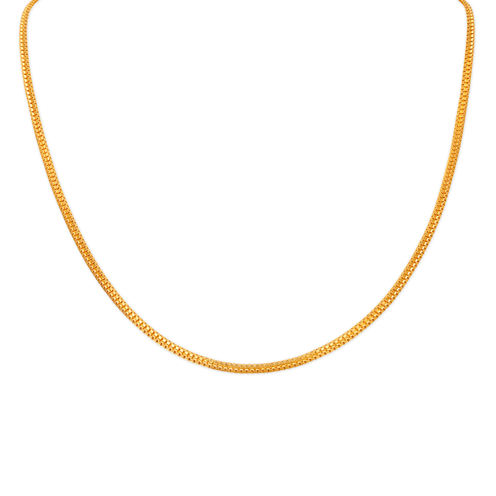 Buy Subtle Double Box Gold Chain for Men at Best Price | Tanishq US