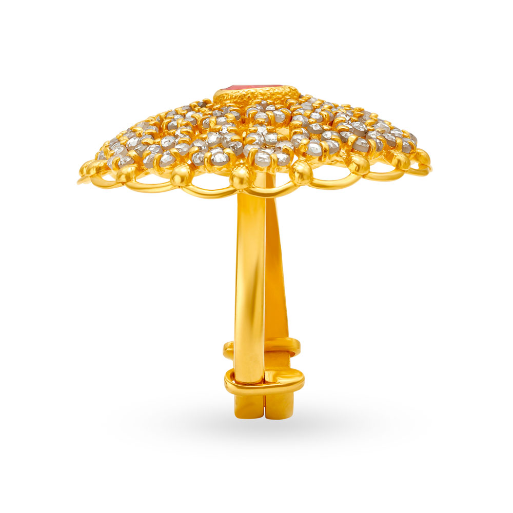 Buy luxurious Cocktail Gold Finger Ring at Best Price | Tanishq US