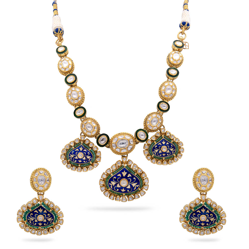 Buy Enamel Adorned Necklace Set at Best Price | Tanishq US
