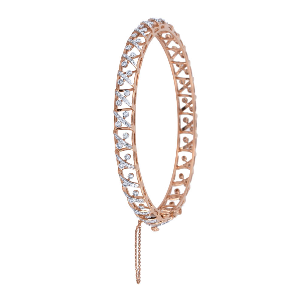 Buy Artistic Diamond Square Bangles at Best Price | Tanishq US
