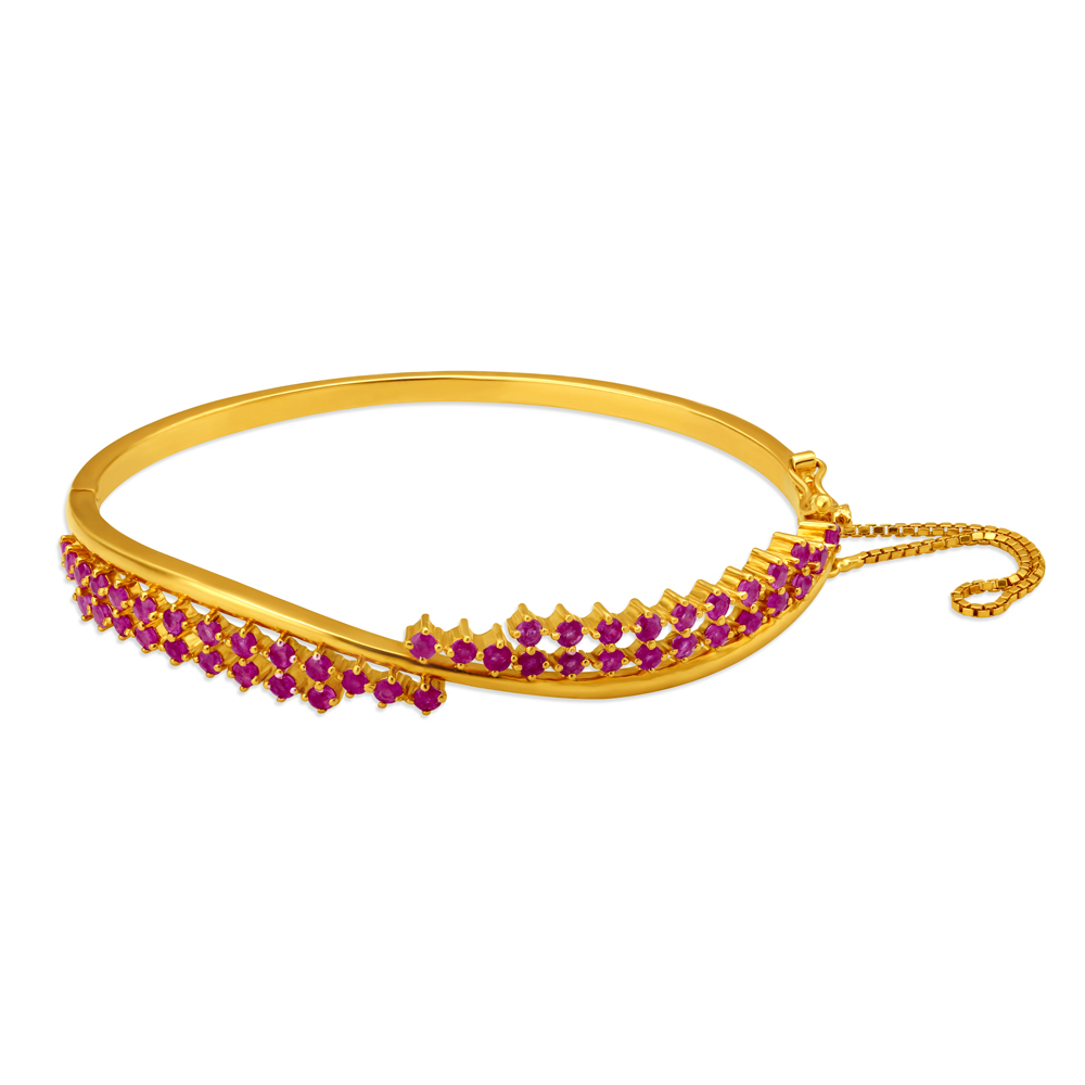 Buy Sophisticated Ruby Bangle at Best Price | Tanishq US