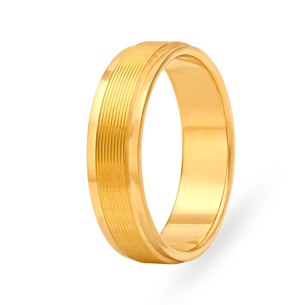 Buy Timeless Textured Gold Challa Ring for Men at Best Price | Tanishq US