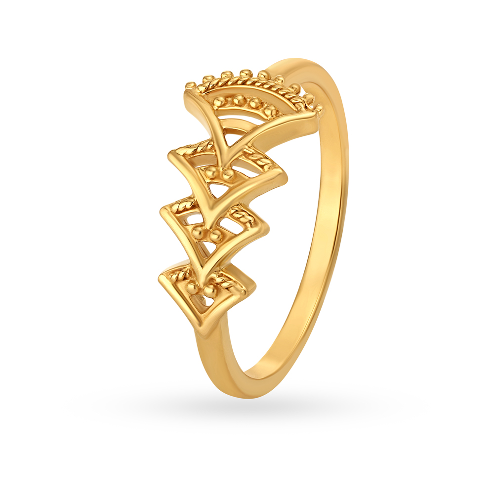 Buy Traditional 22 Karat Yellow Gold Finger Ring at Best Price | Tanishq US