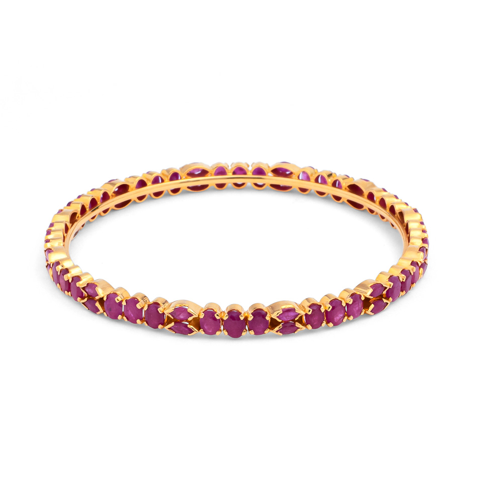 Buy Timeless Ruby & Gold Glamour Bangles at Best Price | Tanishq US