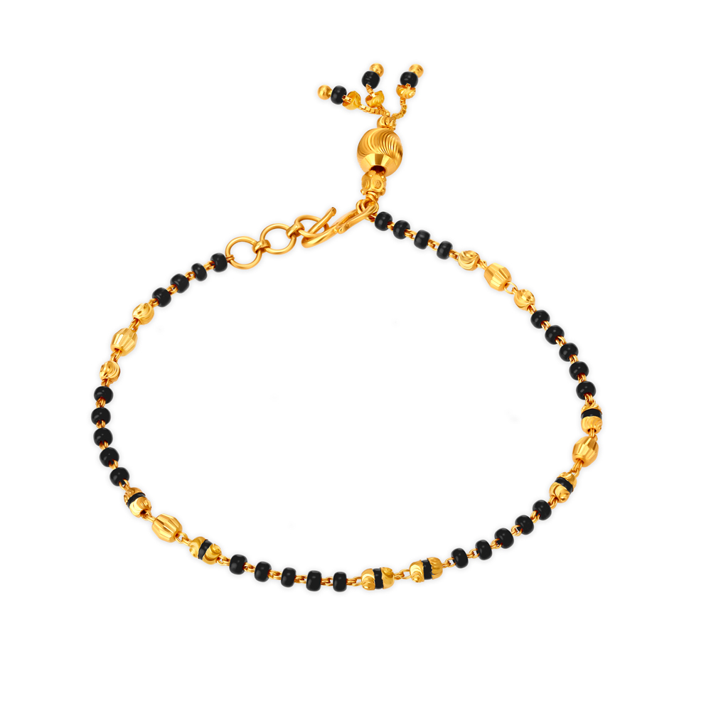 Buy Traditional Yellow Gold Mangalsutra Bracelet at Best Price | Tanishq US