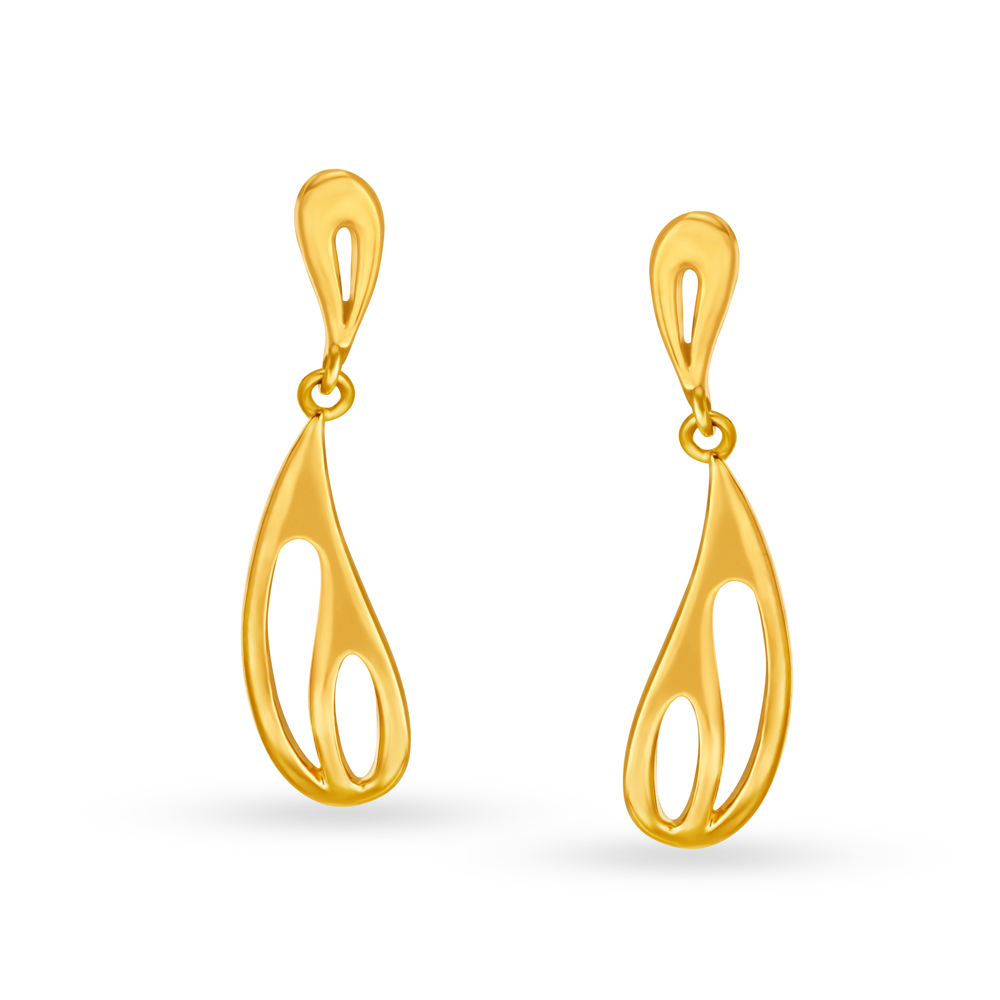 Buy Fancy Dainty Gold Drop Earrings at Best Price | Tanishq US