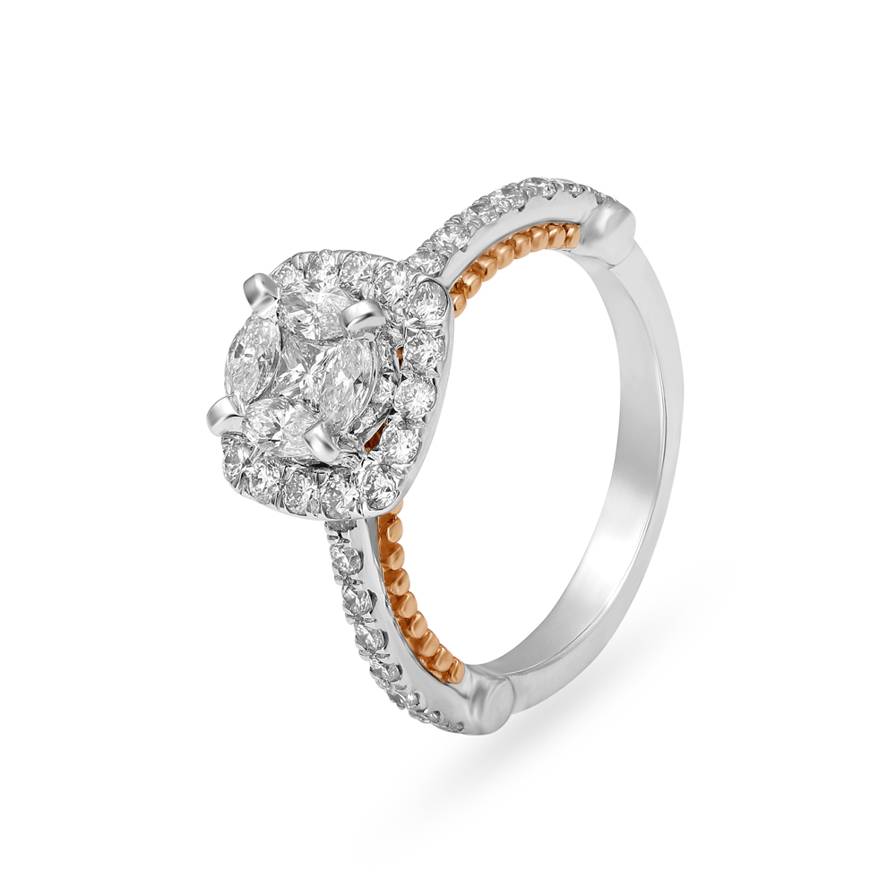 Buy Winsome Whispers Diamond Ring at Best Price | Tanishq US