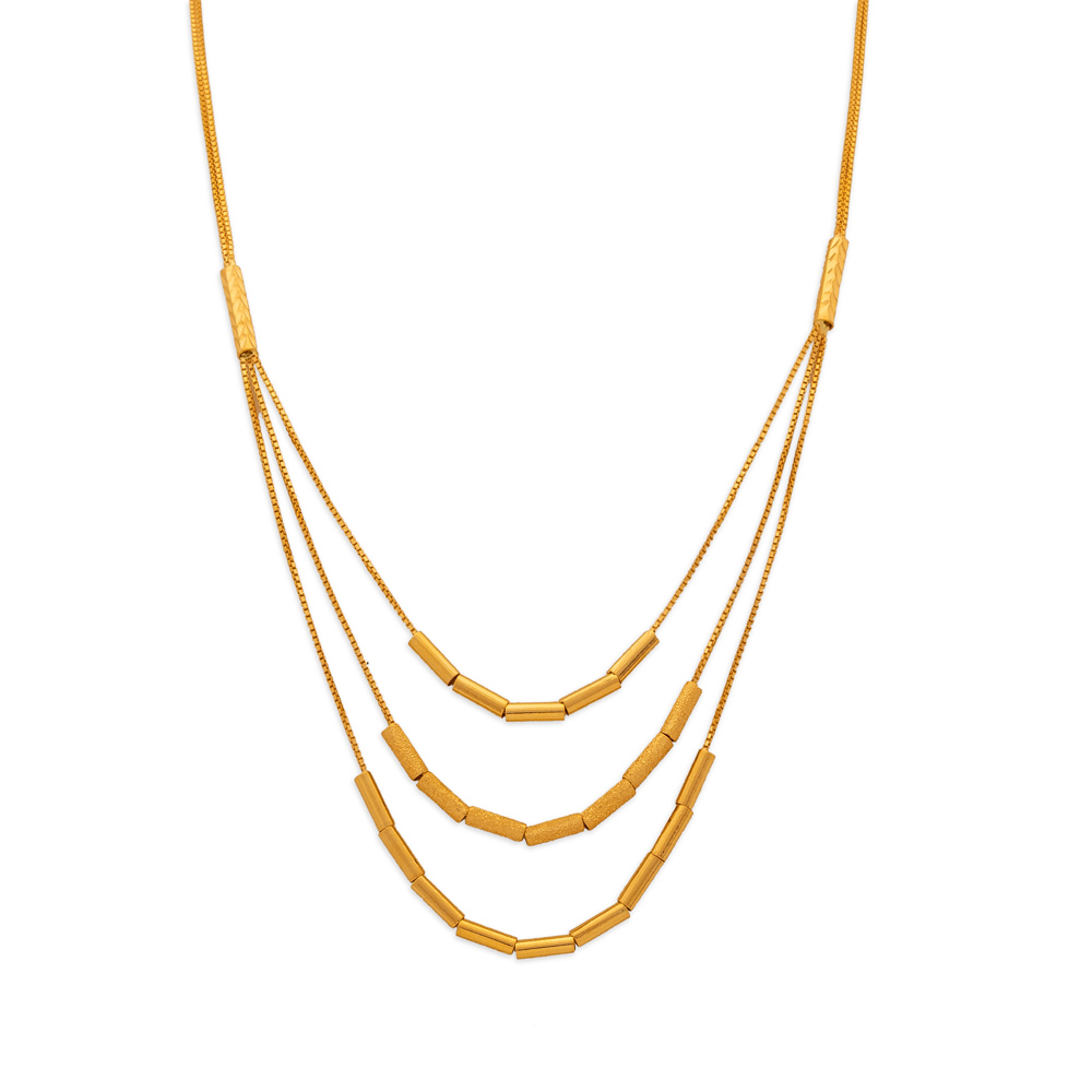 Buy Urban Chic Gold Triple Chain at Best Price | Tanishq US